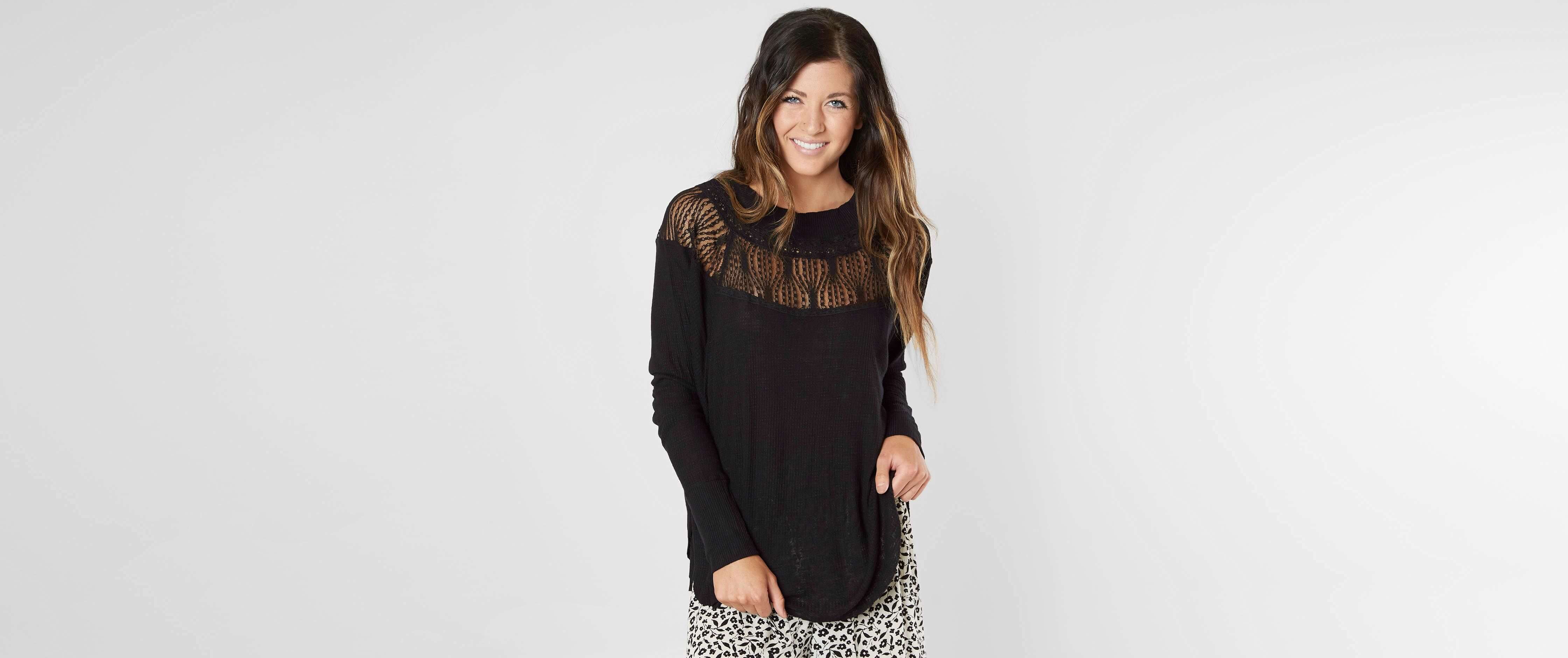 Free People Spring Valley Top - Women's Shirts/Blouses in Black | Buckle