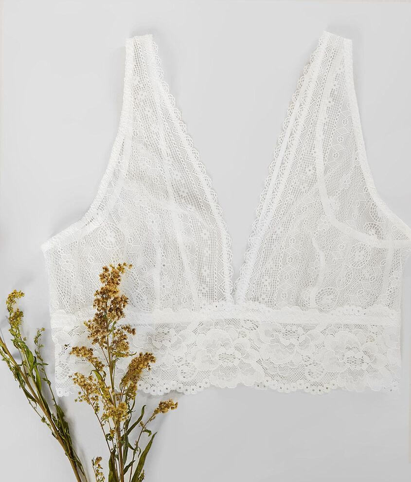 Free People Lina Sheer Bralette - Women's Bandeaus/Bralettes in Ivory ...