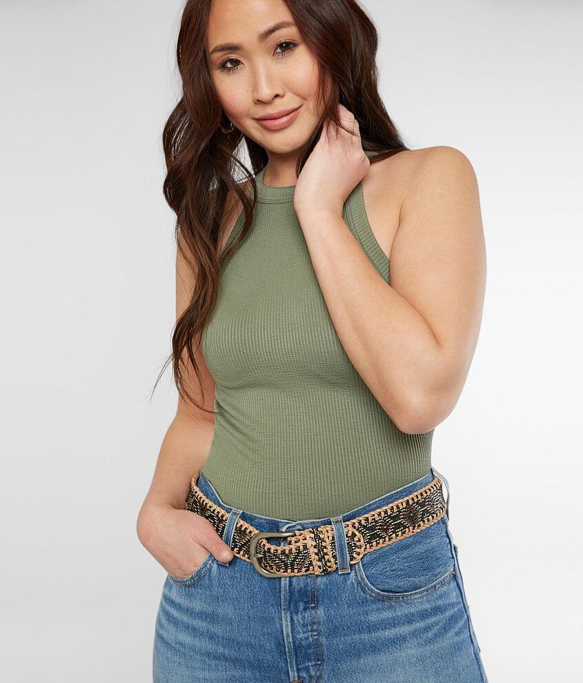 Free People Wide Rib Cami Tank Top - Women's Tank Tops in Army | Buckle