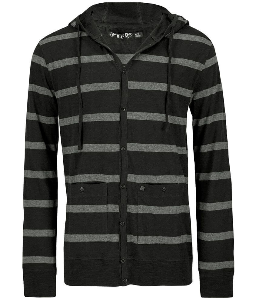 Volcom Exceed Hooded Cardigan - Men's Sweaters in Black | Buckle