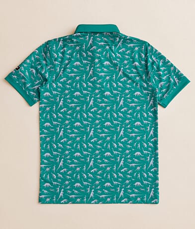 Boys - Waggle® Extinct Performance Polo - Boy's Polos in Green | Buckle