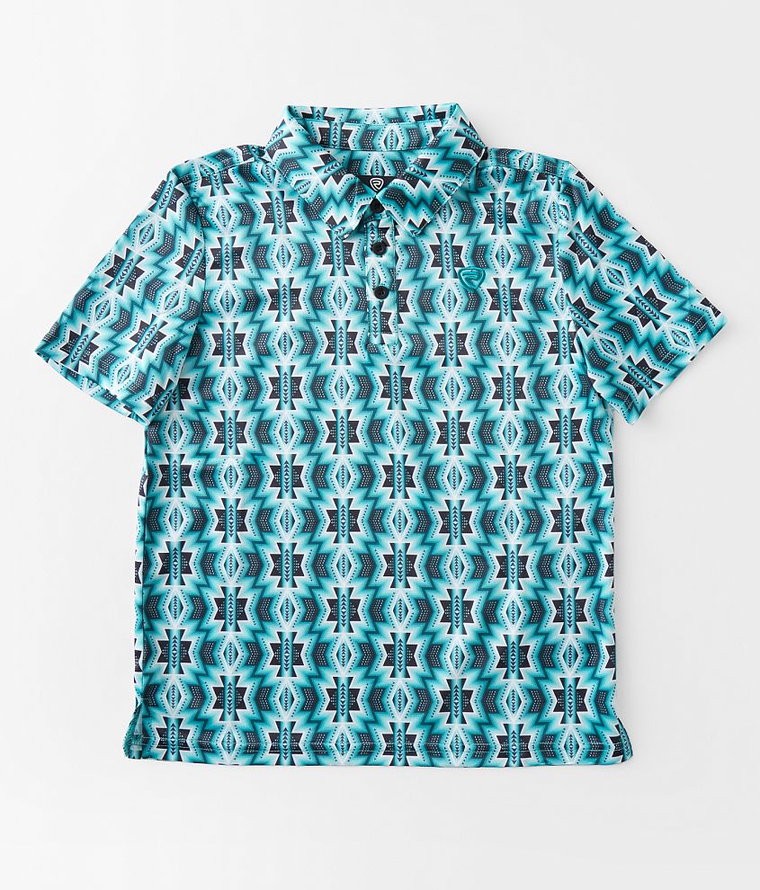 Boys - Rock & Roll Denim Aztec Performance Stretch Polo - Boy's Polos ...