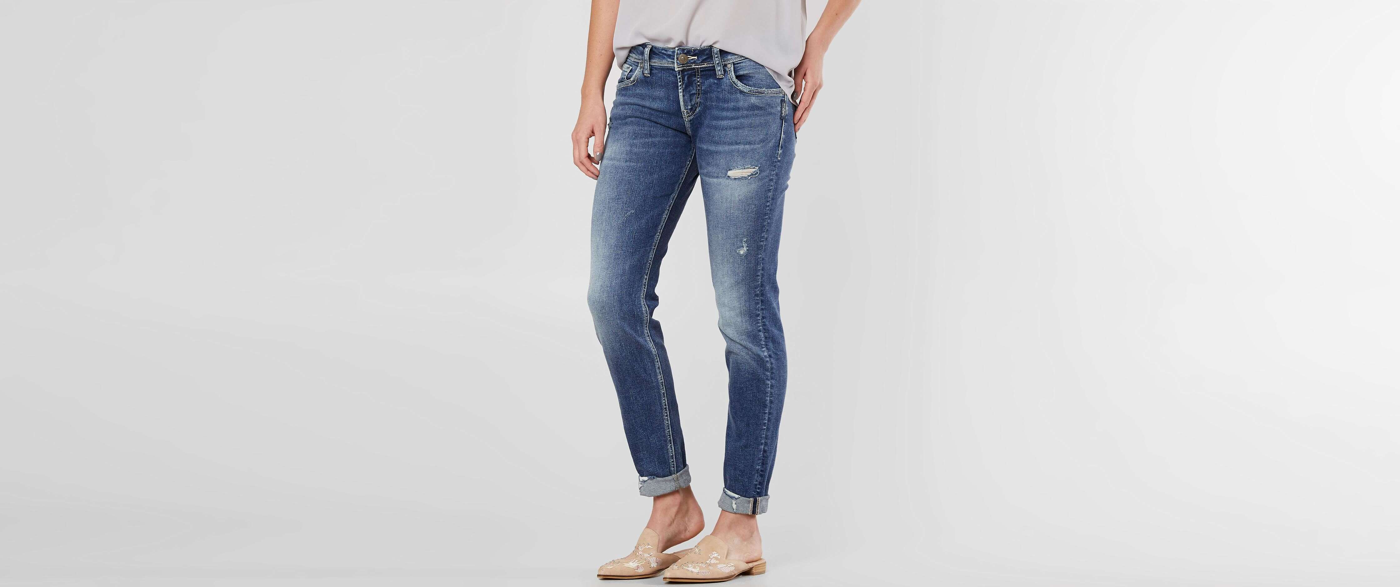 Silver Sam Boyfriend Stretch Cuffed Jean - Women's Jeans in SSX313 | Buckle