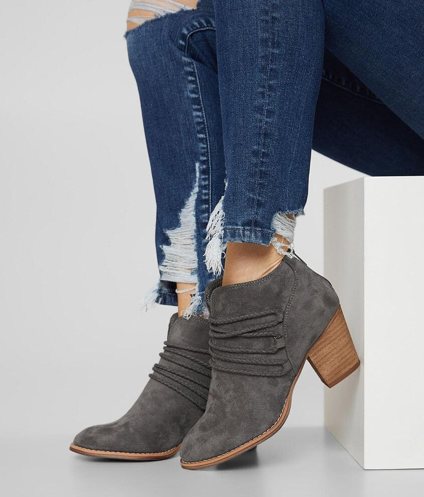 Very G Havana Faux Suede Ankle Boot - Women's Shoes in Grey | Buckle