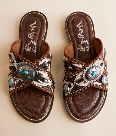 Very G Jungle Western Sandal - Women's Shoes in Brown | Buckle