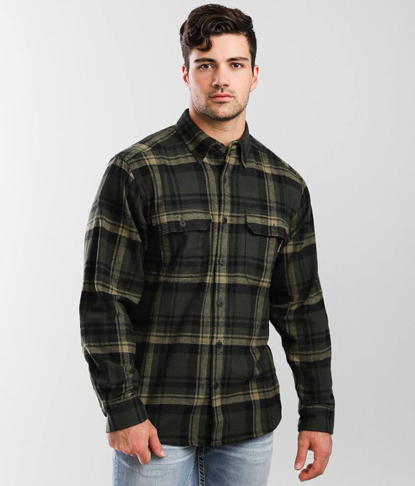 Wolverine Glacier Heavyweight Flannel Shirt - Men's Shirts in Forest ...