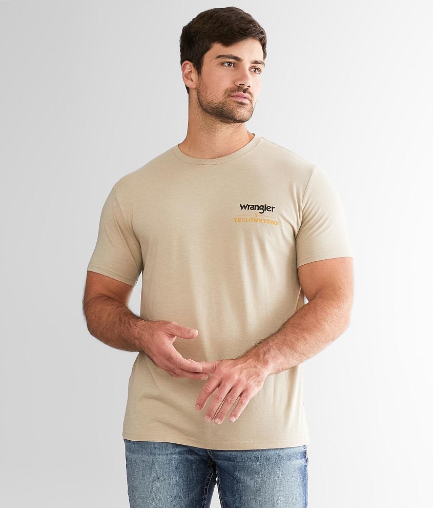 Wrangler® Dutton Ranch T-Shirt - Men's T-Shirts in Trenchcoat Heather ...