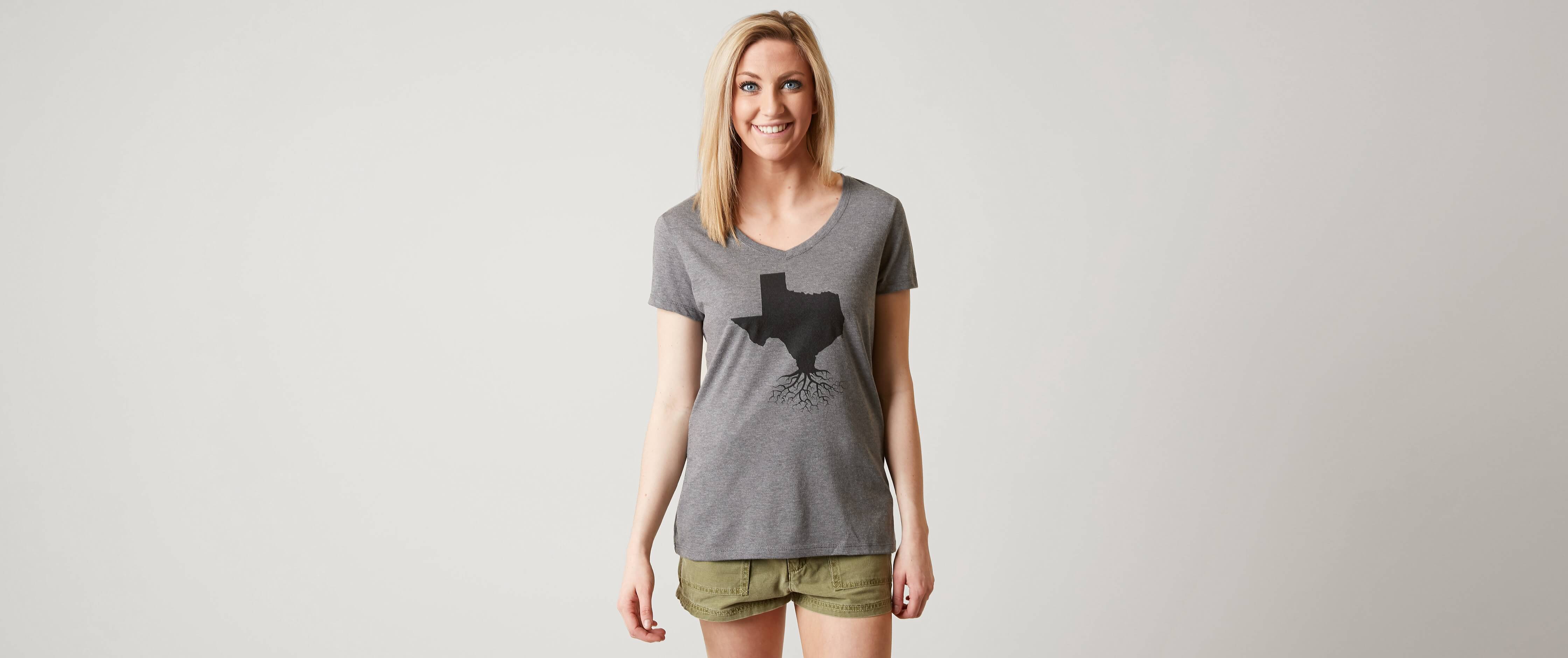 WYR Texas Roots T-Shirt - Women's T-Shirts in Grey | Buckle