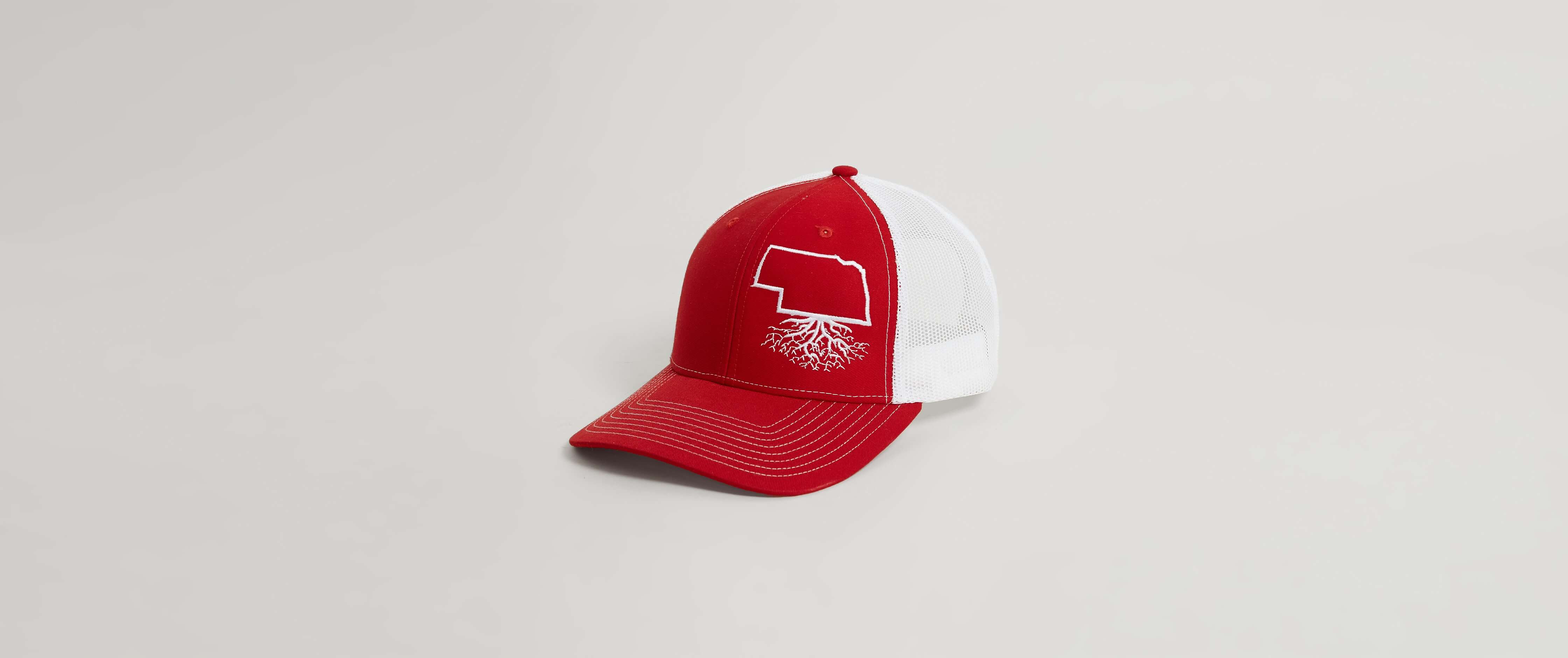 WYR Nebraska Roots Trucker Hat - Men's Hats in Red White | Buckle