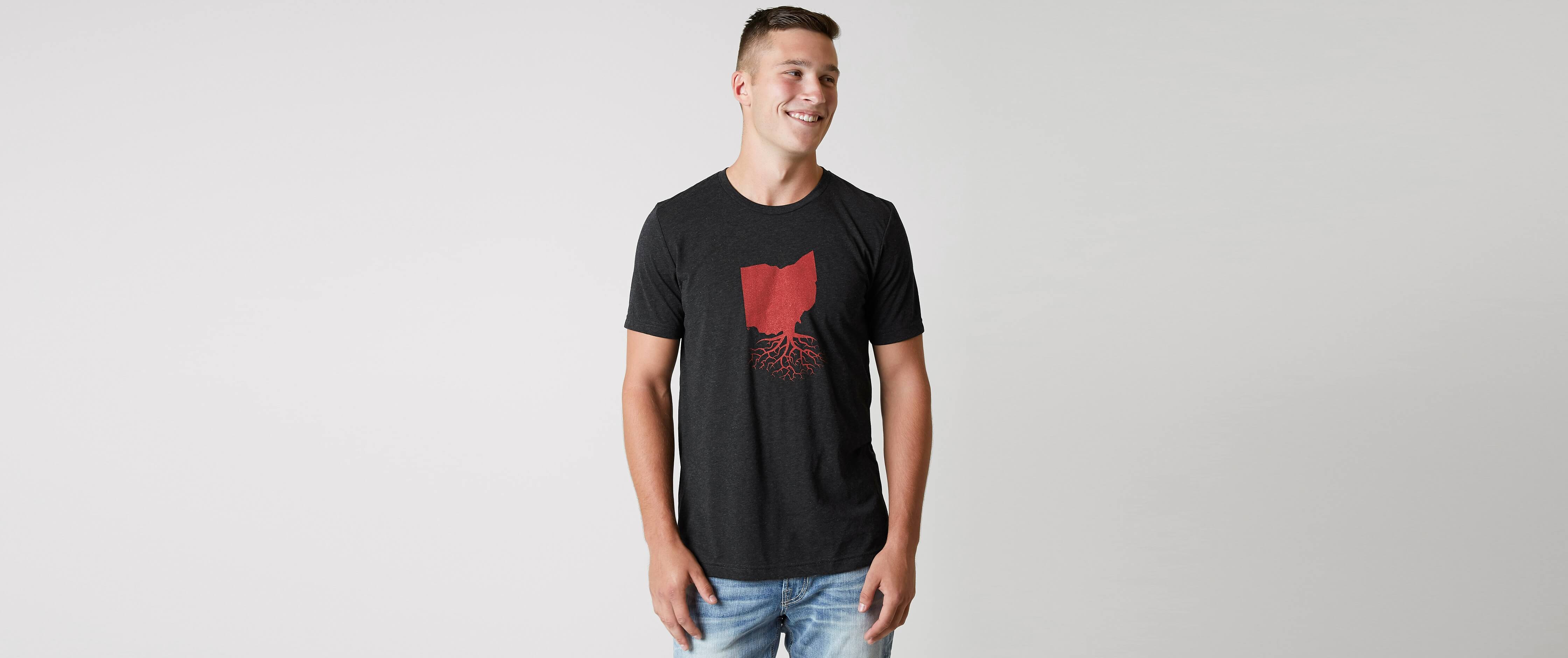 WYR Ohio Roots T-Shirt - Men's T-Shirts in Heather Black | Buckle