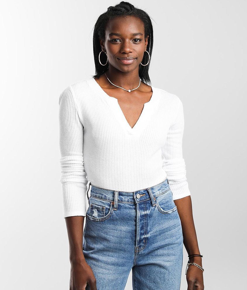 White Crow Suri Split Neck Top - Women's Shirts/Blouses in White | Buckle