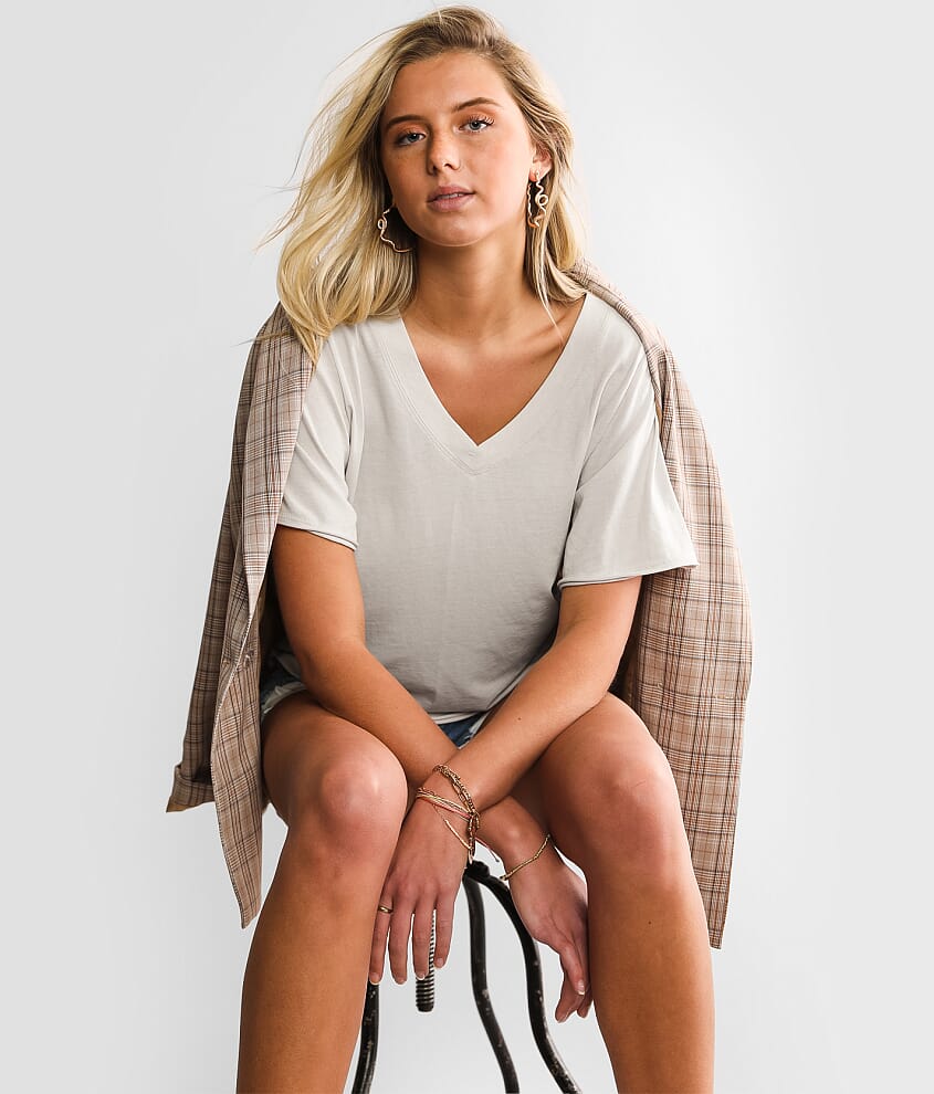 White Crow Jade T-Shirt - Women's T-Shirts in Soft Grey | Buckle