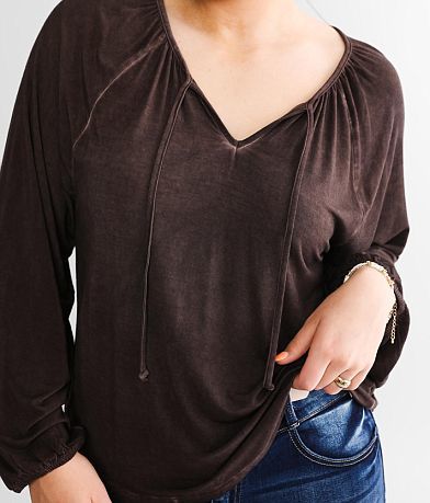 White Crow Luna Sleek Top - Women's Shirts & Blouses in Espresso | Buckle