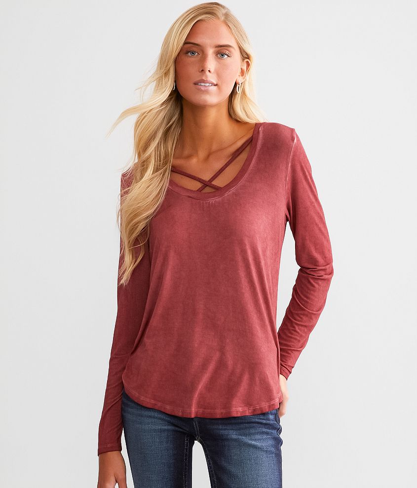 White Crow Nikki Crossroads Top - Women's Shirts & Blouses in Ruby | Buckle
