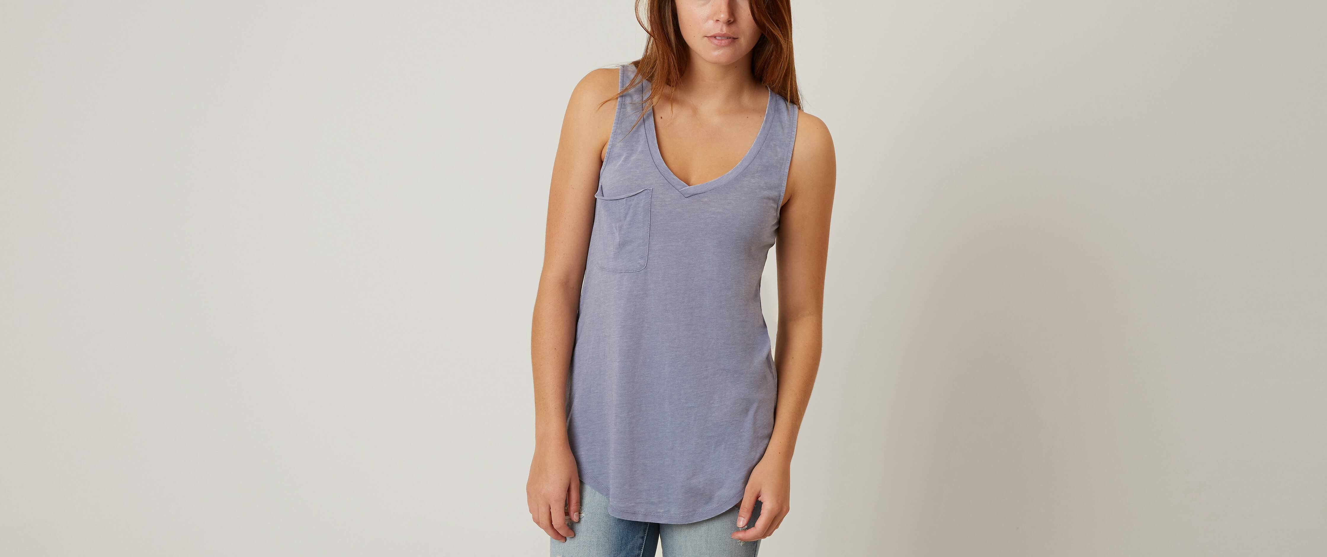 Z Supply Pocket Tank Top - Women's Tank Tops in Blue Granite | Buckle