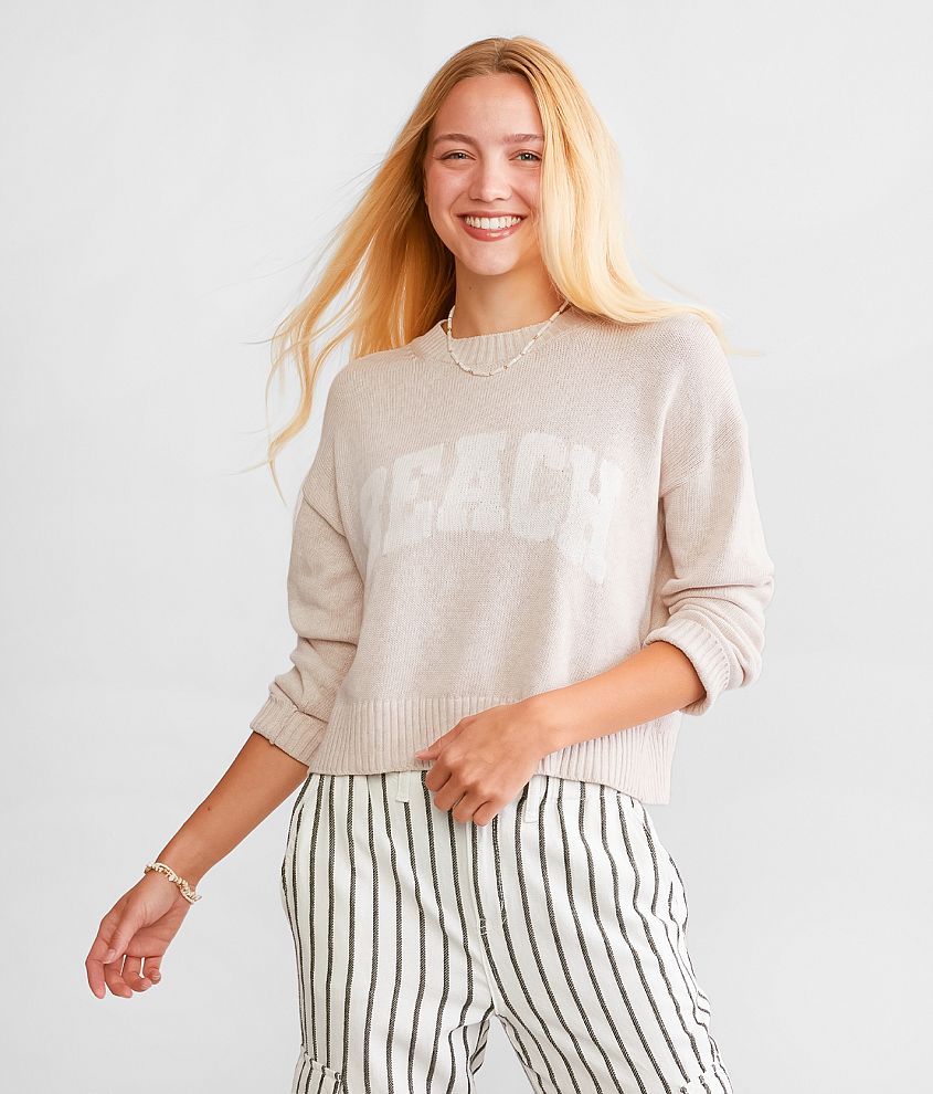 Z Supply Sunset Beach Sweater Womens Sweaters In Light Oatmeal