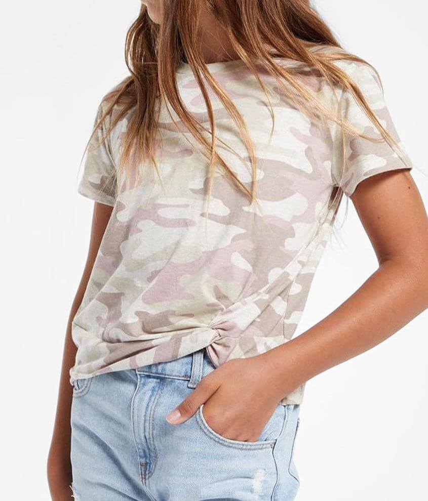 Girls - Z Supply Teagan Camo T-Shirt - Girl's T-Shirts in Camo Mauve ...
