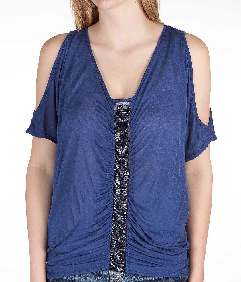 Daytrip Center Bead Top - Women's Shirts/Blouses in Blue | Buckle